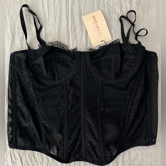 SHEIN | Tops | Lace Corset Top | Poshmark